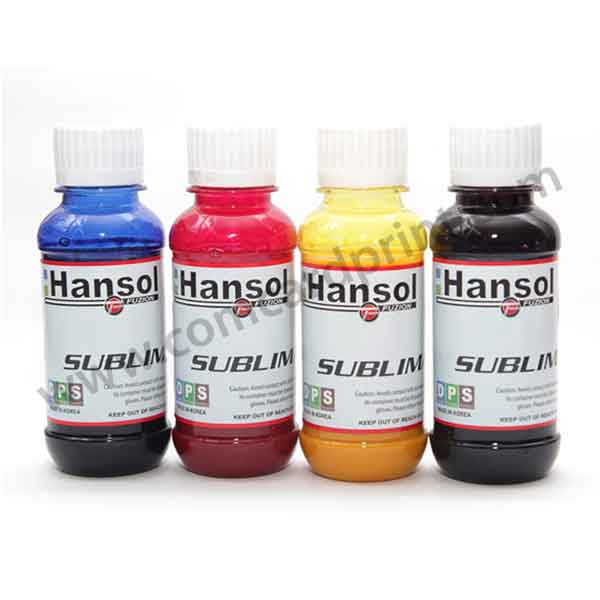 Hansol Sublimation/Pigment 100ml 4 Colors (cmyk) - Comcard